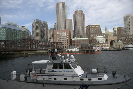 Boston Police Boat Harbor Outside John Editorial Stock Photo - Stock ...