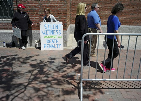 Demonstrators Stand Signs That Read Execute Editorial Stock Photo ...