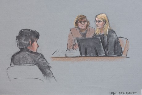 Sketch Artist Rendition Scene Inside John Editorial Stock Photo - Stock ...