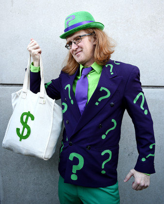 Participant Michael Gilbert Dressed Riddler Batman Editorial Stock ...