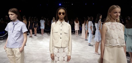 Models Present Creations By Taiwanesecanadian Designer Editorial Stock ...