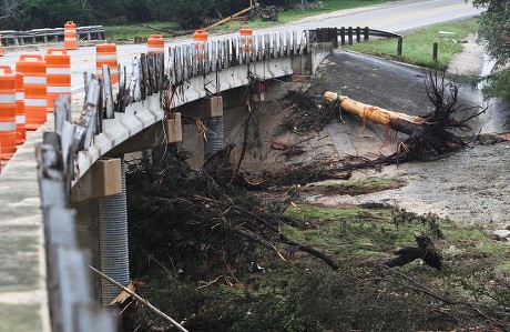 Blanco River Runs Under Bridge Wimberly Editorial Stock Photo - Stock ...
