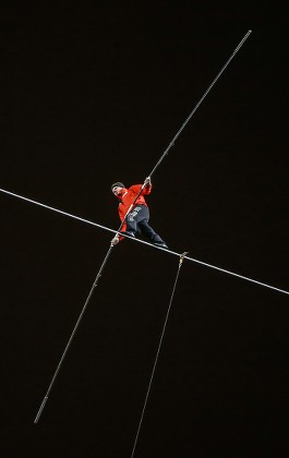 Highwire Performer Nik Wallenda Walks On Editorial Stock Photo - Stock ...
