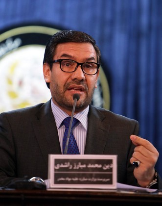 Mobarez Rashidi C Afghan Minister Counter Editorial Stock Photo - Stock ...