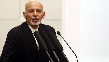 Afghan President Ashraf Ghani Speaks Audience Editorial Stock Photo ...