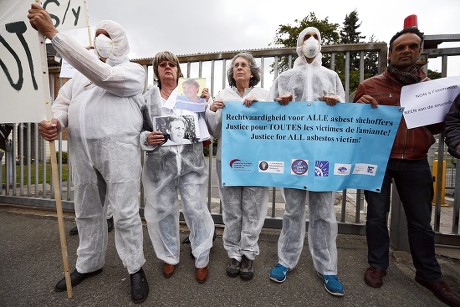 Belgium Protest Asbestos Eternit - Jun 2015 Stock Pictures, Editorial ...