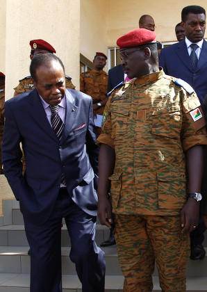 Transitional Leader Burkina Faso Lieutenatcolonel Isaac Editorial Stock ...