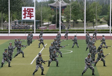 Chinese Cadets Undergo Training Weapons Handling Editorial Stock Photo ...