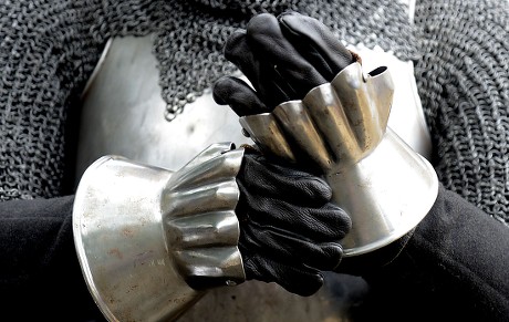 Closeup Photograph Knights Armour During Reenactment Editorial Stock ...