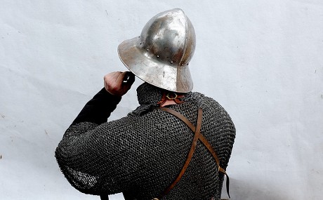 Czech Amateur Actor Dressed Knight Prepares Editorial Stock Photo ...