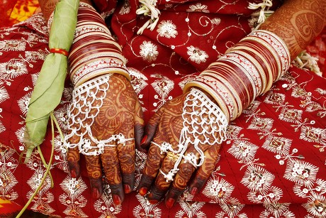 Bride Traditional Attire Sits She Takes Editorial Stock Photo - Stock ...
