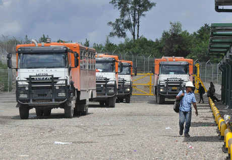 Indonesian Worker Walks Employee Buses Seen Editorial Stock Photo ...