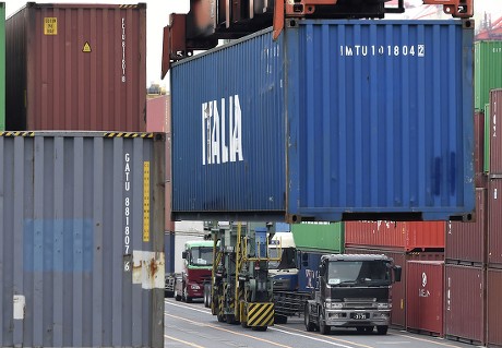 Container Lifted By Transtainer Transit Station Editorial Stock Photo ...