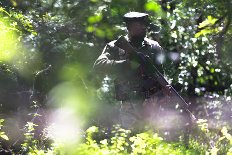 Kenyan Rangers Patrol During Antipoaching Training Editorial Stock ...