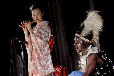 Kenyan Japanese Traditional Musicians Perform During Editorial Stock ...