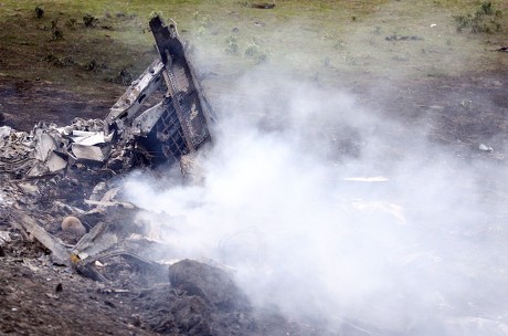 General View Shows Smouldering Wreckage Site Editorial Stock Photo ...