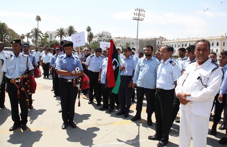 Libyan Police Officers Gather Calling Formation Editorial Stock Photo ...