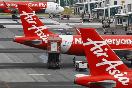Airbus A320 Aircrafts Air Asia Taxis Editorial Stock Photo - Stock ...