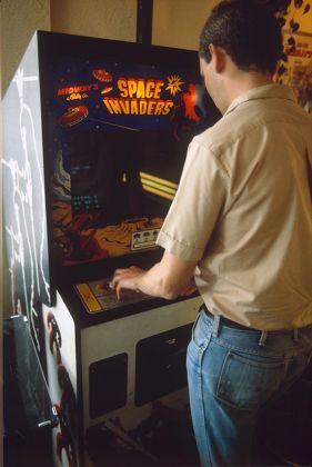 Children Playing Space Invaders Editorial Stock Photo - Stock Image ...