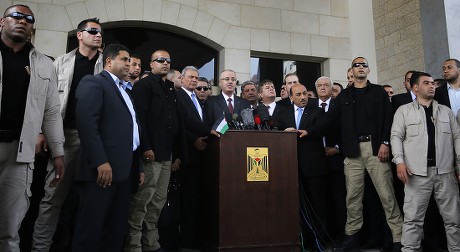Palestinian Prime Minister Rami Hamdallah C Editorial Stock Photo ...