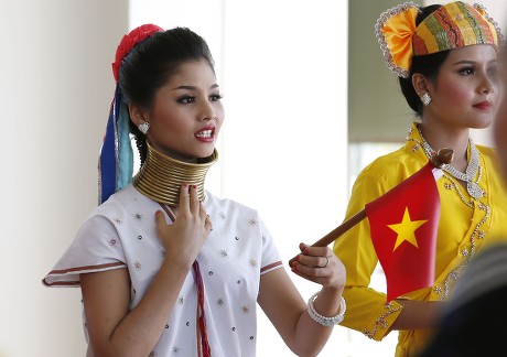 Myanmar Flag Bearer Wearing Ethnic Tribal Editorial Stock Photo - Stock ...