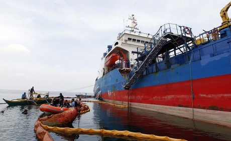 Filipino Divers Prepare Descend Front Oil Editorial Stock Photo - Stock ...