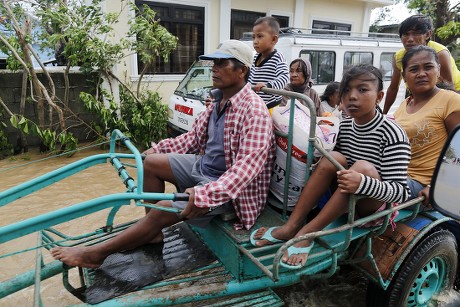 Filipino Typhoon Victims Ride On Farm Editorial Stock Photo - Stock ...