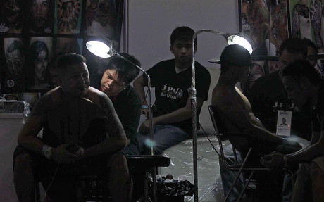 Filipino Tattoo Artists Work Their Models Editorial Stock Photo - Stock ...