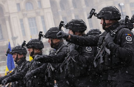 Officers Belonging Romanian Intelligence Service Antiterrorist ...
