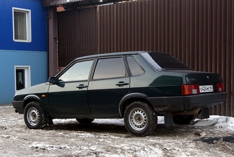 Lada Samara Car Seen On Road Editorial Stock Photo - Stock Image ...