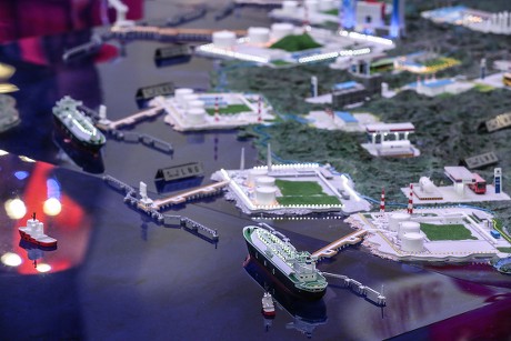 Models Oil Rigs Platform Layouts Displayed Editorial Stock Photo ...
