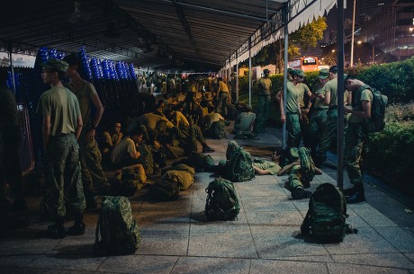 Army Officers National Servicemen Prepare Clean Editorial Stock Photo ...