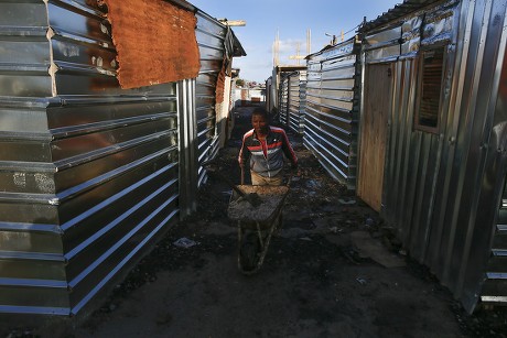 South African Victim Shack Fire Pushes Editorial Stock Photo - Stock ...