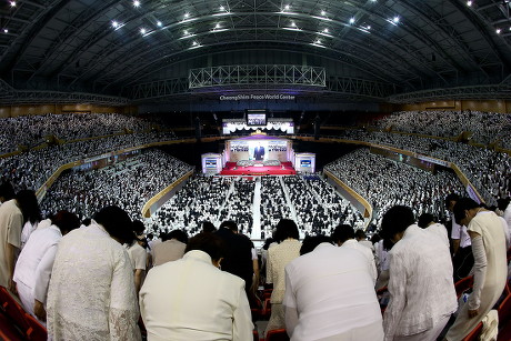 Unification Church Believers Attend Memorial Service Editorial Stock ...