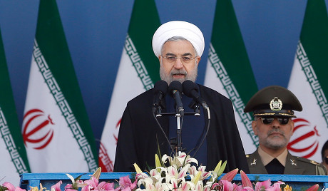 Iranian President Hassan Rouhani Speaks During Editorial Stock Photo ...