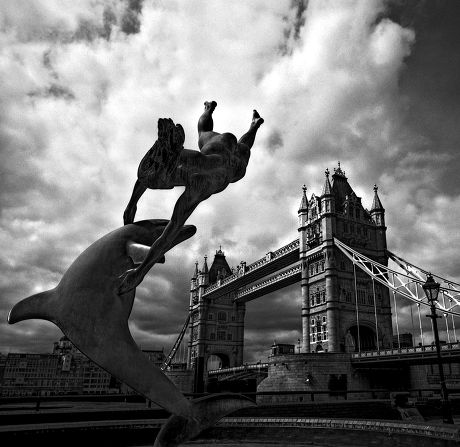 Girl Dolphin Sculpture By David Wynne Editorial Stock Photo - Stock ...