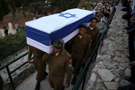 Israeli Soldiers Carry Coffin During Military Editorial Stock Photo ...