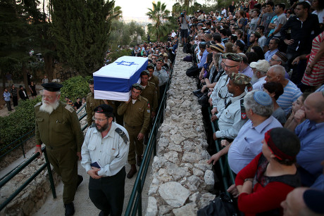 Israeli Soldiers Carry Coffin During Military Editorial Stock Photo ...