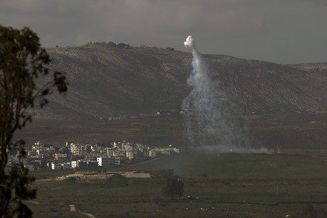 Smoke Rises Next Village Ghajar On Editorial Stock Photo - Stock Image ...