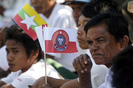 Members Myanmars Ruling Union Solidarity Development Editorial Stock ...