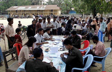 Rohingya People Listing White Card Temporary Editorial Stock Photo ...