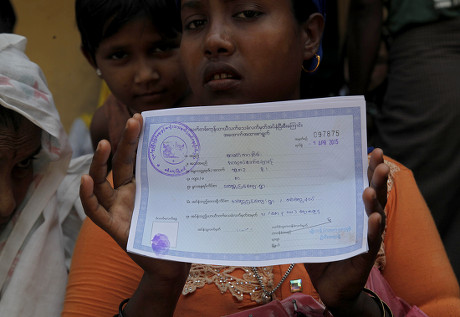 Bengali Woman Called Rohingya Shows Document Editorial Stock Photo ...