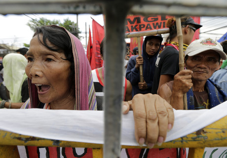 Filipino Protesting Farmer Woman Shouts Slogans Editorial Stock Photo ...