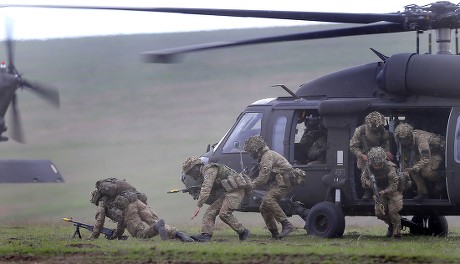 British Soldiers Take Cover While Being Editorial Stock Photo - Stock ...