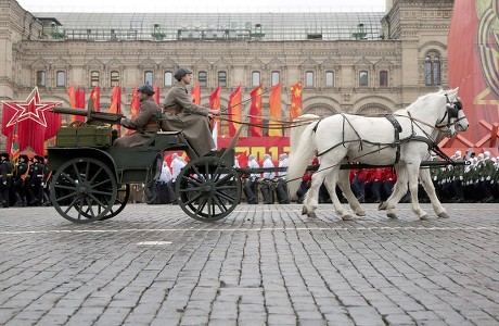 Tachanka Horsedrawn Wagon Mounted Machine Gun Editorial Stock Photo ...