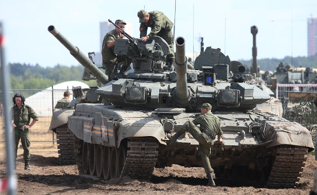 Russian Tank Crew Prepare Take Part Editorial Stock Photo - Stock Image ...