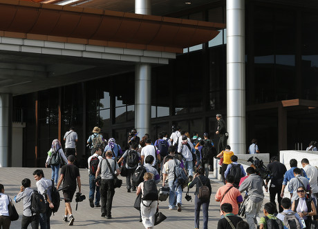 Thai Foreigner Media Walk Into Building Editorial Stock Photo - Stock ...