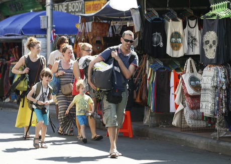 Western Tourists Walk Tourist Hub Khao Editorial Stock Photo - Stock ...