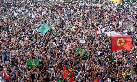 Supporters Peoples Democracy Party Hdp Holding Editorial Stock Photo ...