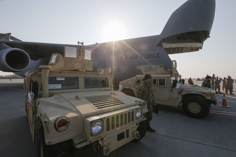 Ukrainian Serviceman Stands Next Hmmwv Military Editorial Stock Photo ...